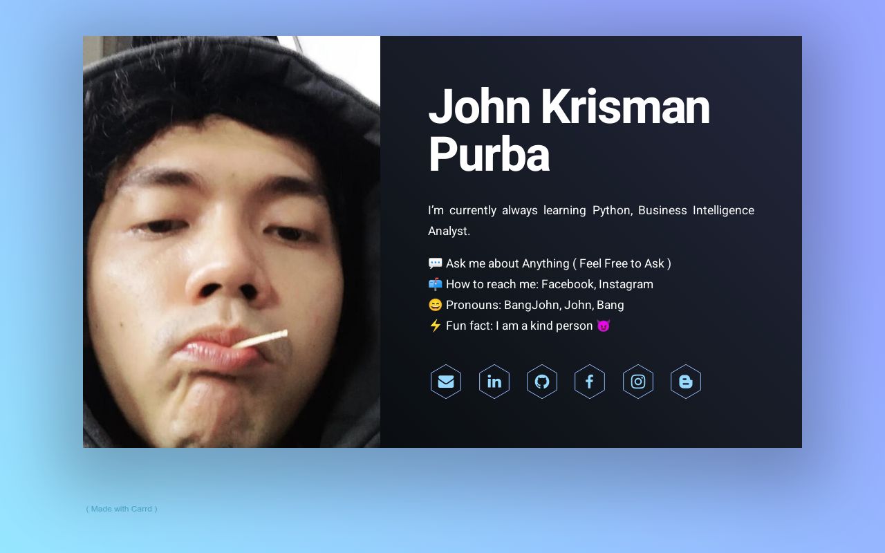 John "dbhdtzh" Krisman Purba